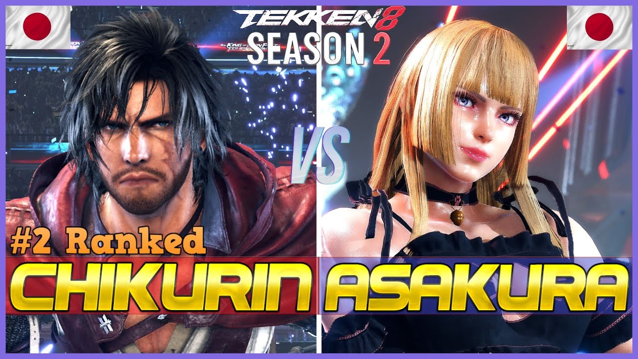 Tekken 8 Season 2 CHIKURIN (#2 Ranked Clive) Vs ASAKURA (Lili) High ...