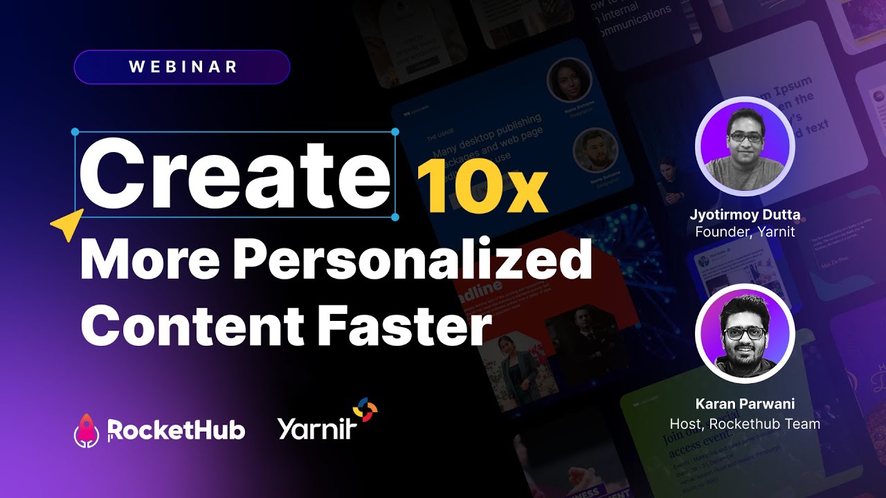 Yarnit Webinar: 10x More Personalized Content Faster with Generative AI - YouTube
