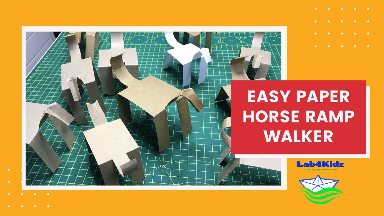 Easy and additive DIY paper horse ramp walker - YouTube