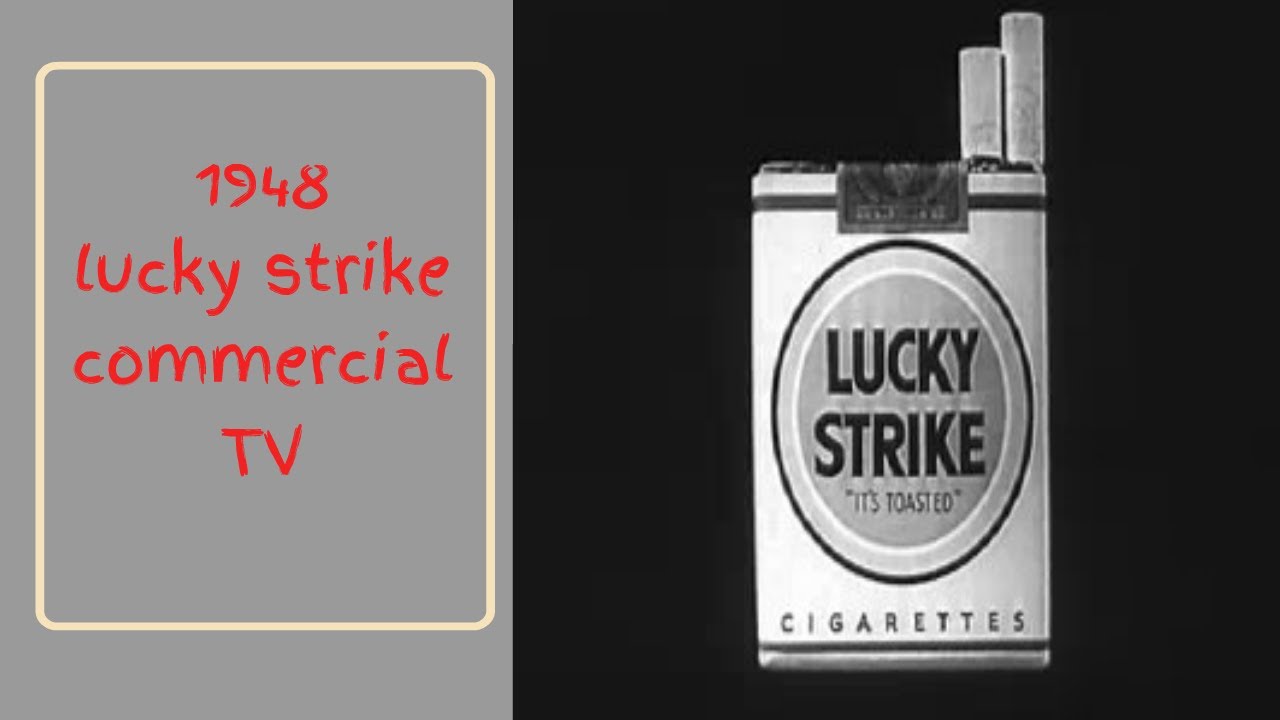 AMAZING RARE FOOTAGE : Lucky Strike Cigarette Commercial -1948 - YouTube