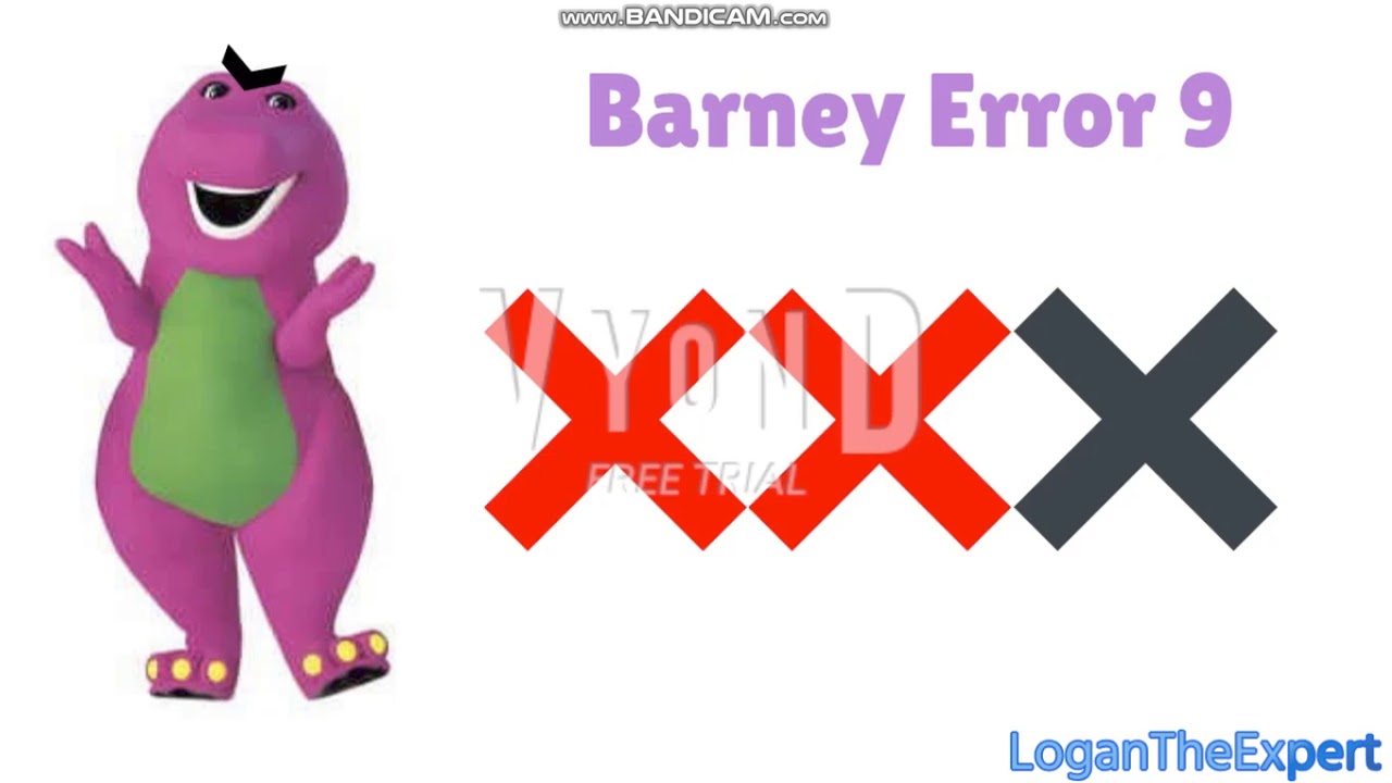 Barney Error 9 (Classic Edition 2) - YouTube