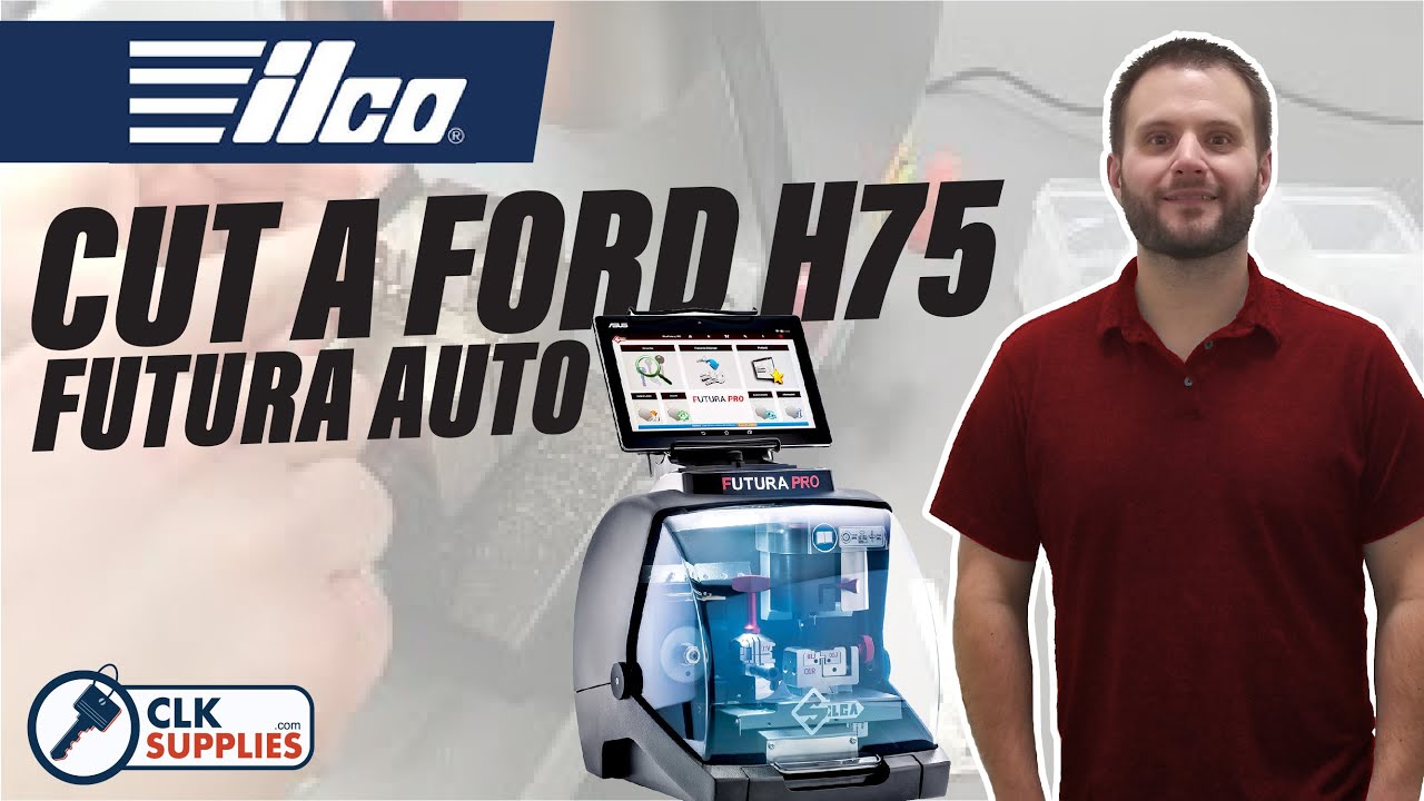 Cutting a Ford H75 key by code on the Futura Auto - YouTube