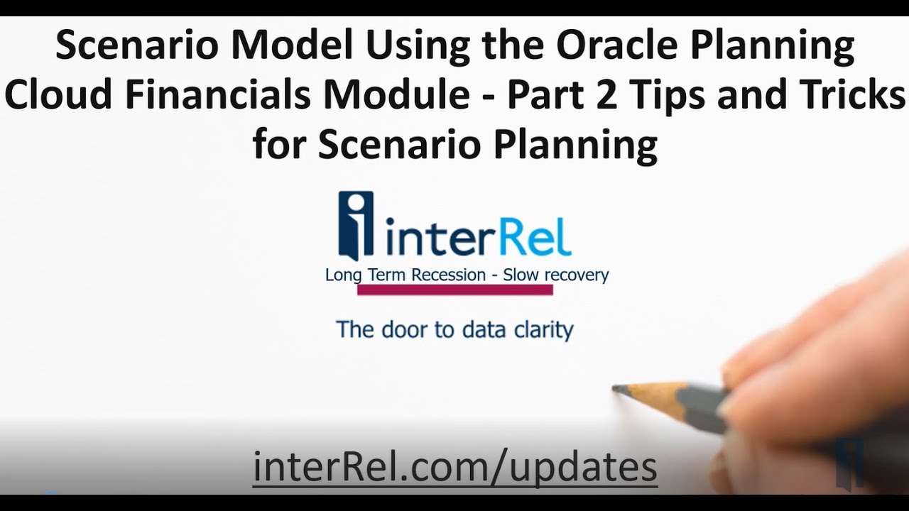 Scenario Model Using the Oracle Planning Cloud Financial Module: Tips ...