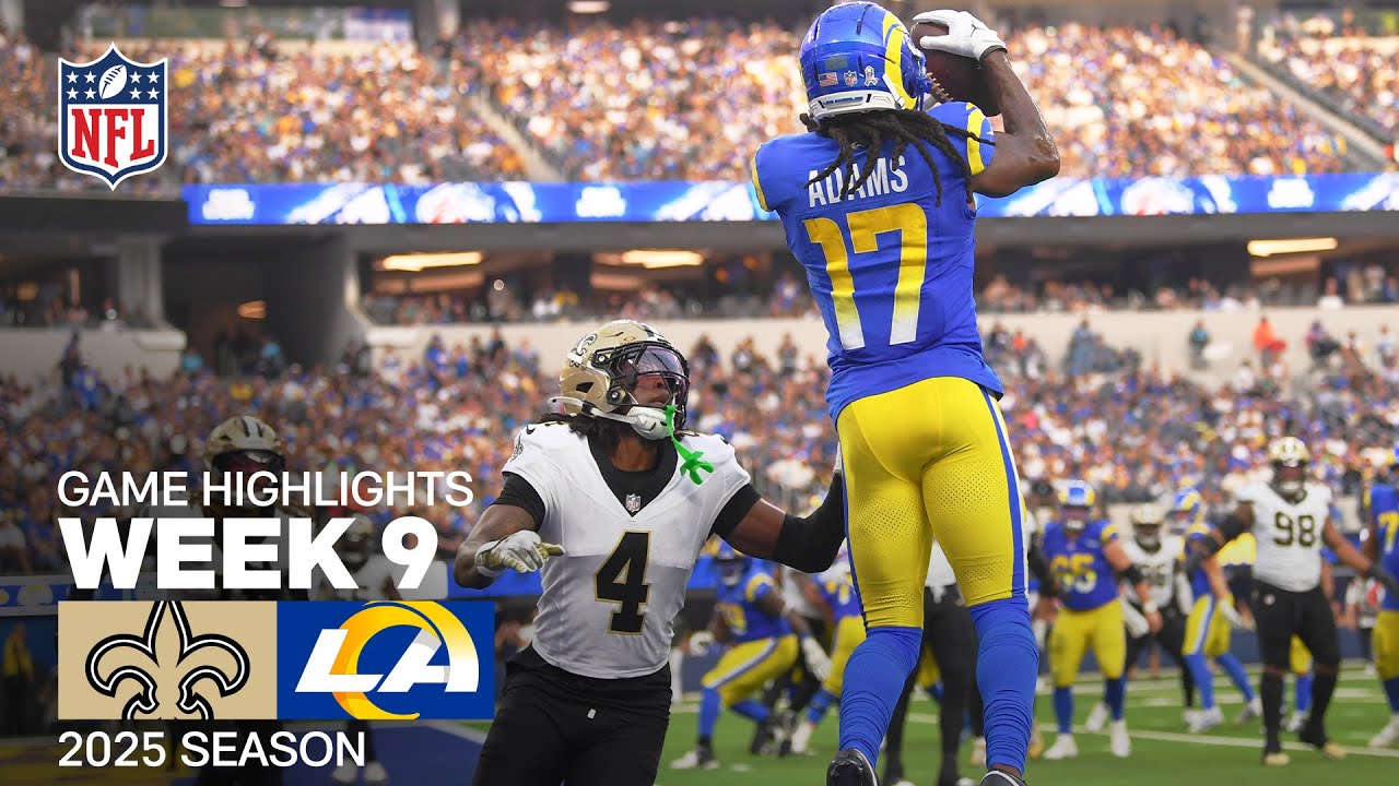 New Orleans Saints vs. Los Angeles Rams Game Highlights | NFL 2025 ...