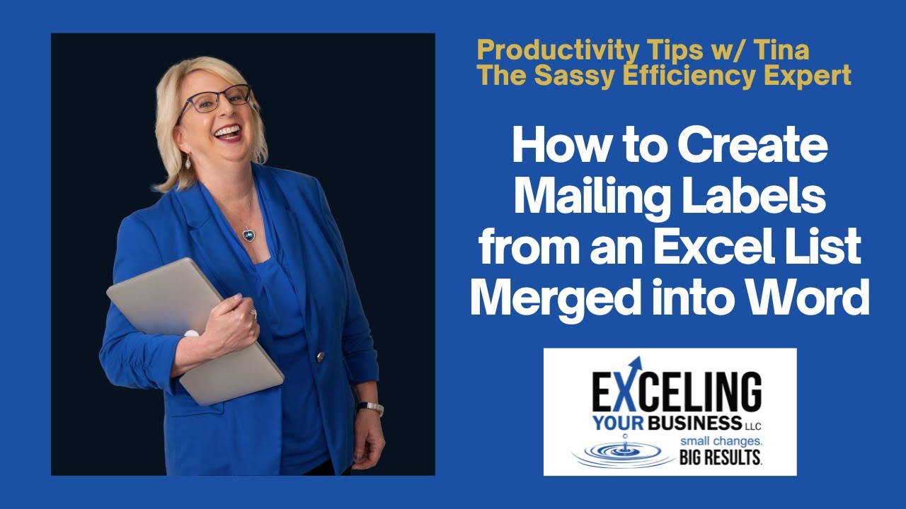 How To Create Mailing Labels From An Excel List Merged Into Word YouTube How To Create Mailing Labels From An Excel List Merged Into Word YouTube