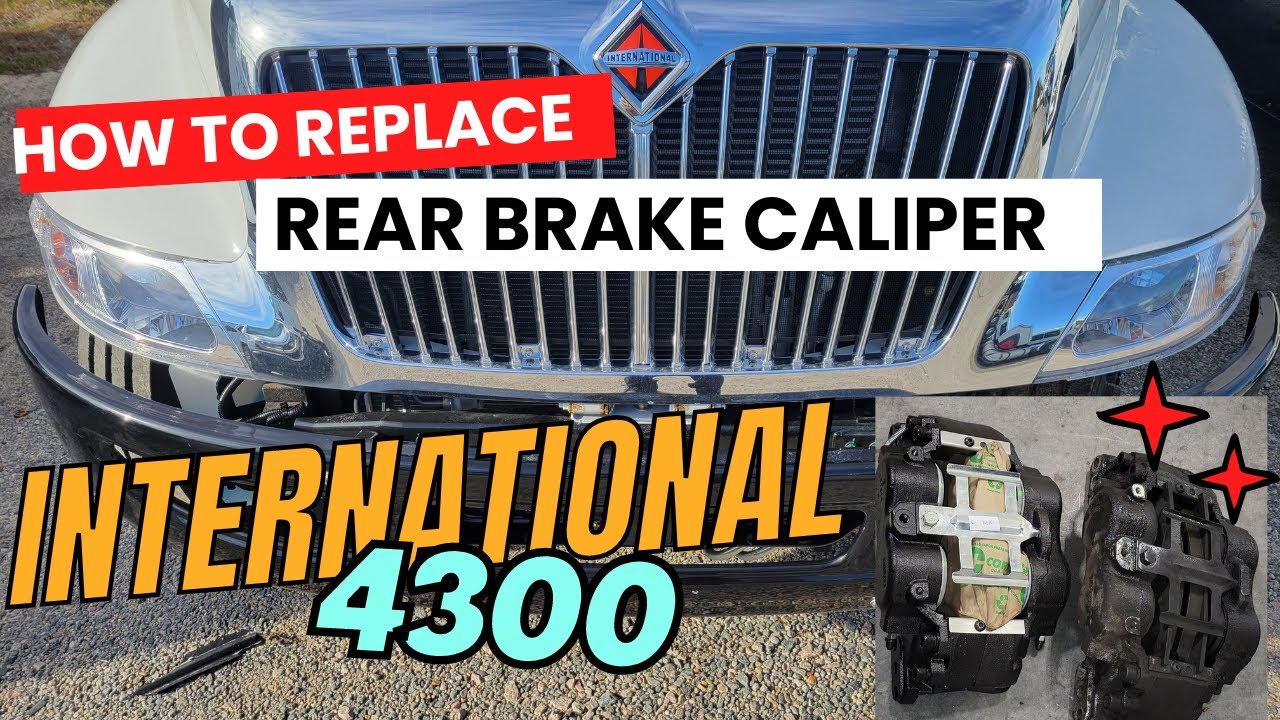 2021 International Truck Rear Brake Caliper Replacement - YouTube