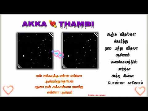 Akka Thambi template😍😍 - YouTube