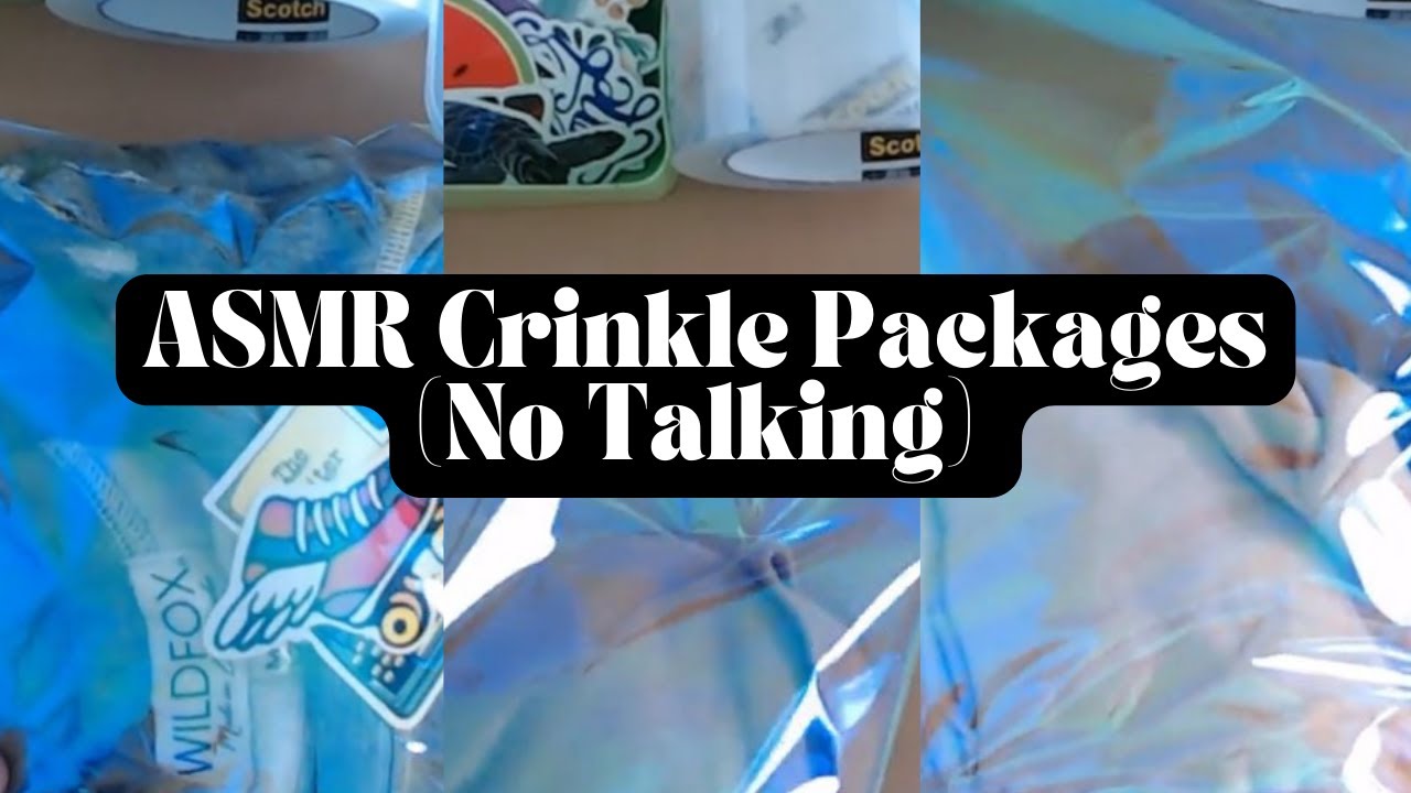 ASMR Crinkle Packages (No Talking) - YouTube