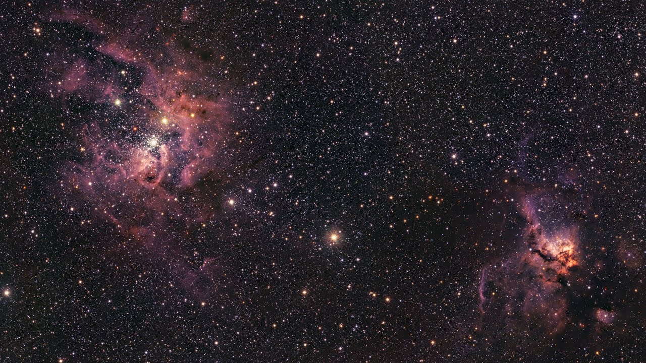 Two Stunning Nebulas NGC 3603 and NGC 3576 - YouTube