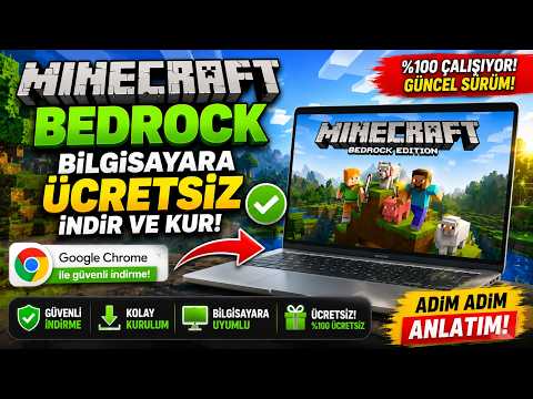 🔥 Minecraft Bedrock Bilgisayara Nasıl Kurulur? | Google Chrome Yöntemi (2026)
