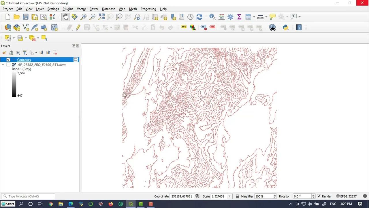 QGIS Contours and Contour Labels - YouTube