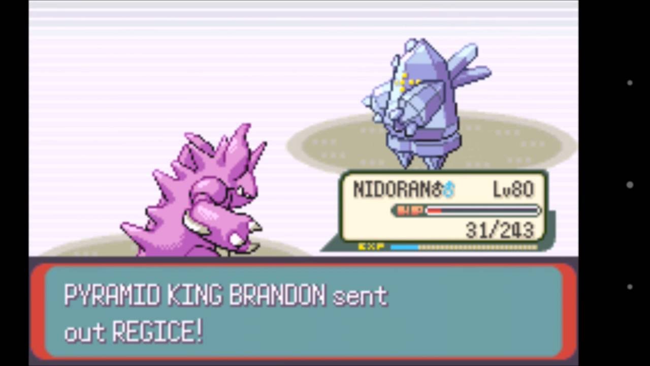 Pokemon Emerald vs Pyramid King Brandom-Battle Pyramid (First Battle ...