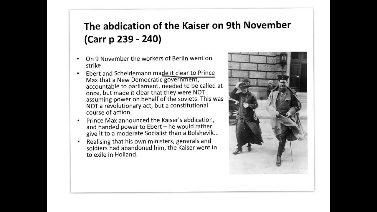 4. SSSCS - Abdication of the Kaiser - YouTube