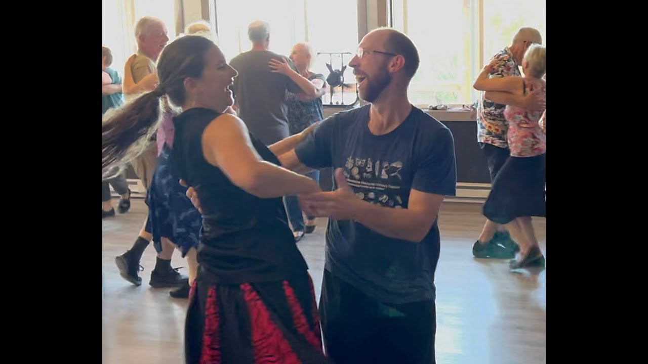 Contra Dance, Bear Hug, 2023, #4, with "Toss the Possum" (band) and Cis ...