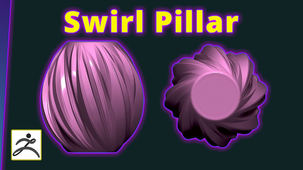 "Sculpting Swirl Pillar #1: Creating Architectural Grandeur with ZBrush ...