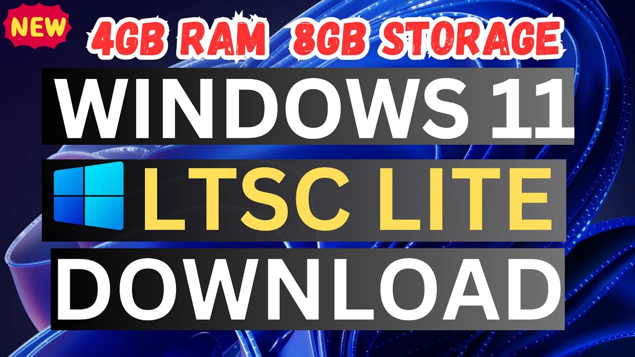 Download New Windows 11 LTSC Lite Version For Low End PC|Best Windows Version without Bloatware ...