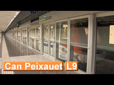 Metro de Barcelona: Can Peixauet L9 (TMB 9000) - YouTube
