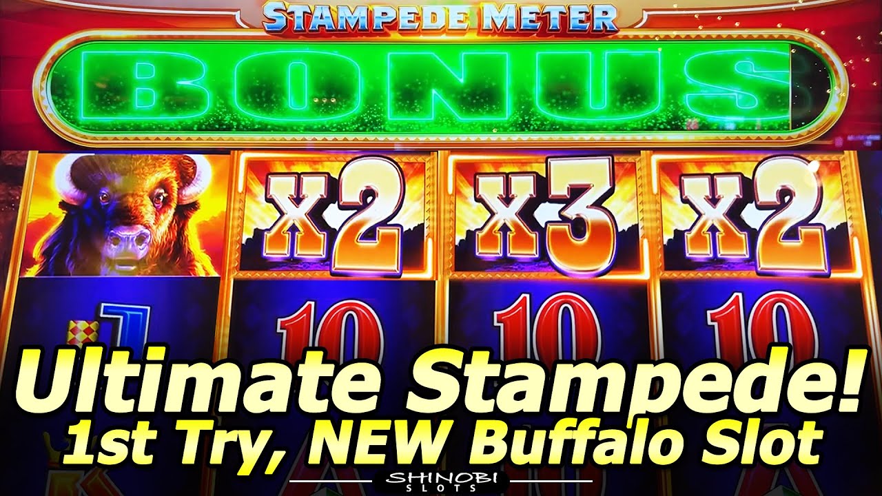 NEW Buffalo Ultimate Stampede Slot, My First Attempt! With a Platinum ...