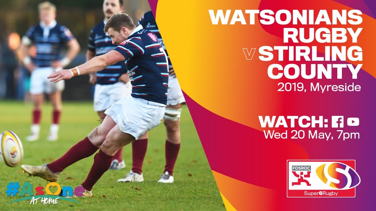 FULL MATCH REPLAY | Watsonians Rugby v Stirling County - YouTube