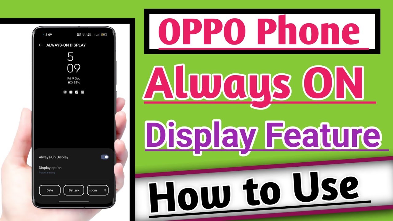 OPPO Phone | Always on Display Feature Use kare | How to Use Always on ...