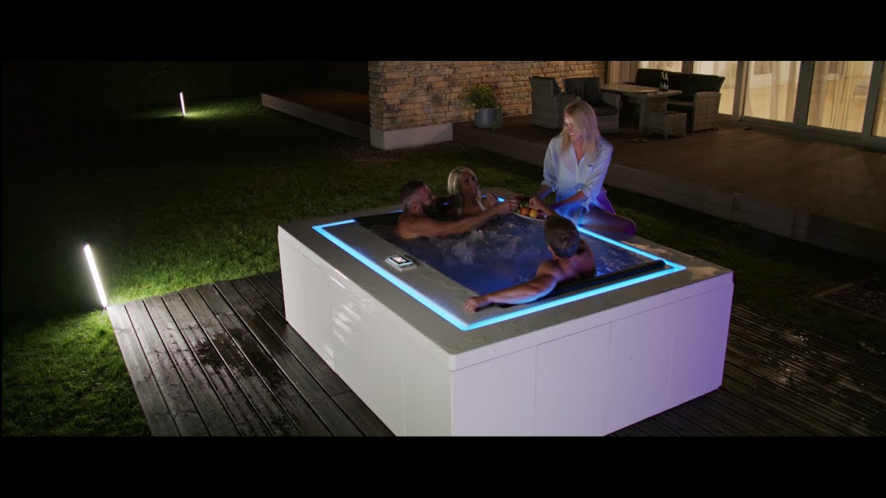 Aquatica Downtown Infinity Spa With Maridur Siding - YouTube