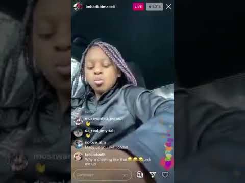 Badkid maceii steals her mom car (in serious trouble)