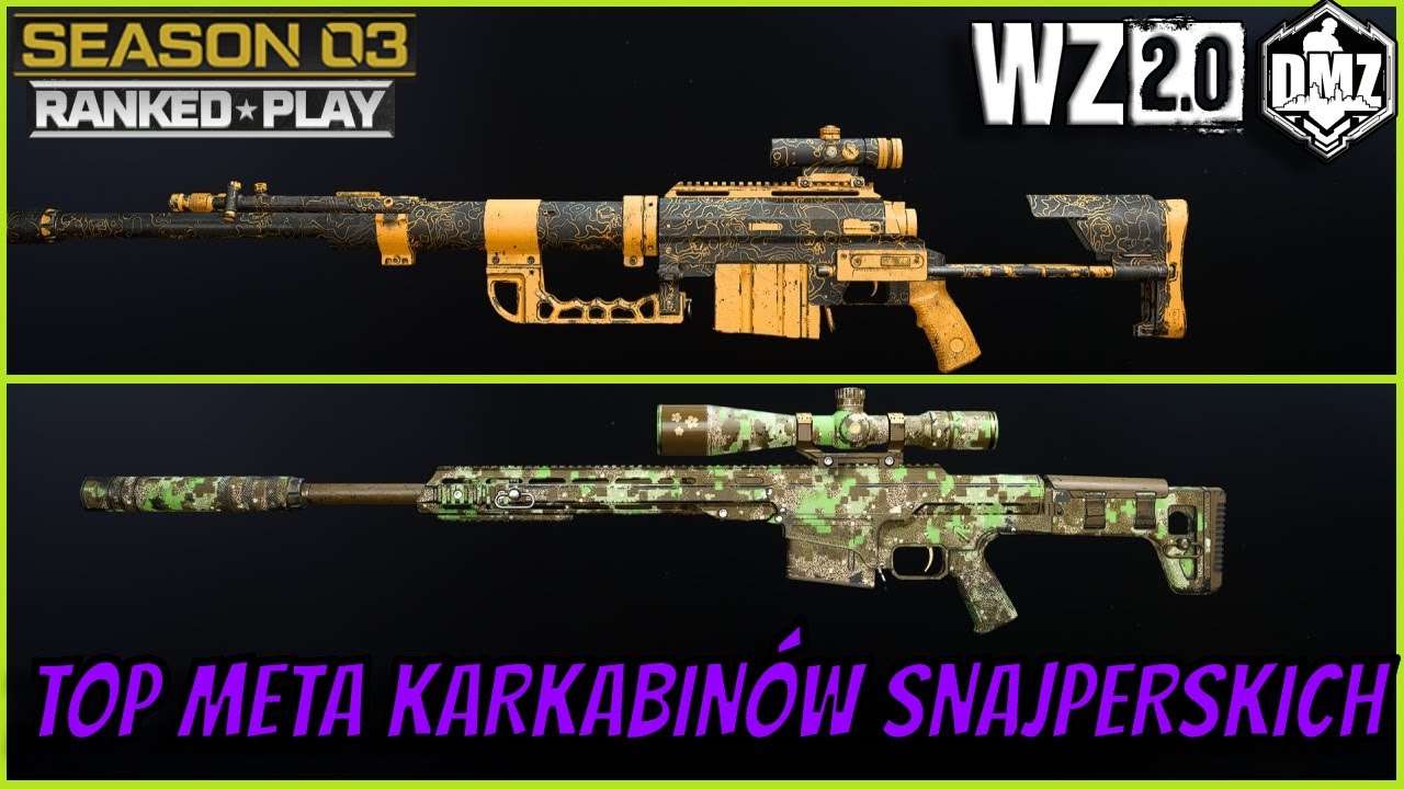 WARZONE 2: Top Meta Karabinów snajperskich👌RANKED*PLAY😮SEZON-03 | WZ2.0 ...