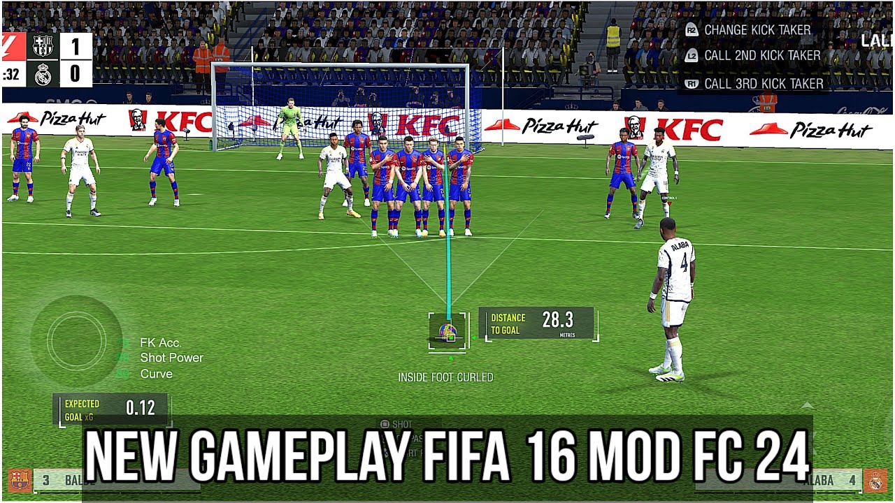 New Smooth Gameplay FC 24 | Fifa 16 Mobile Best Graphics - YouTube