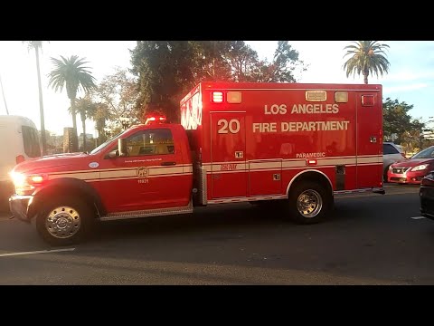 LAFD Rescue 20 Transporting - YouTube