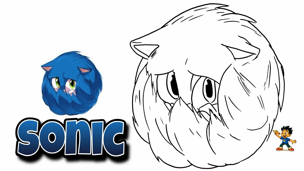 How to Draw Sonic as a Ball | SONIC THE HEDGEHOG #sonicthehedgehog # ...