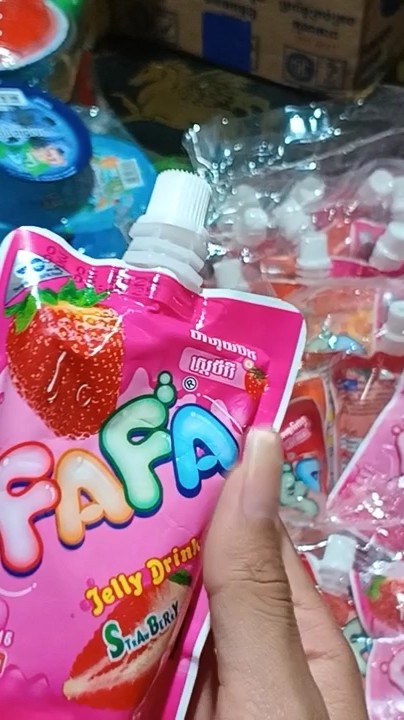Satisfied video prepare snacks jelly Strawberry grapes orange ...
