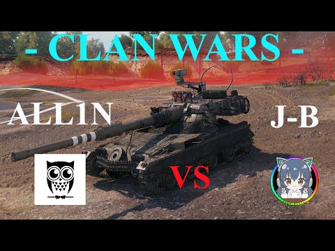 CLAN WARS  |  ALL1N vs J-B  | World of tanks