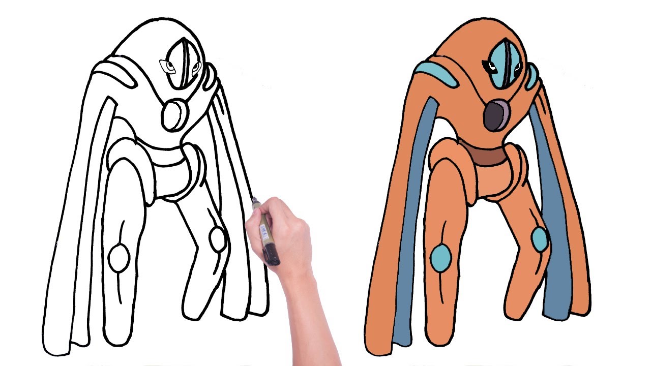 Deoxys Çizimi How to Draw Pokemon - YouTube