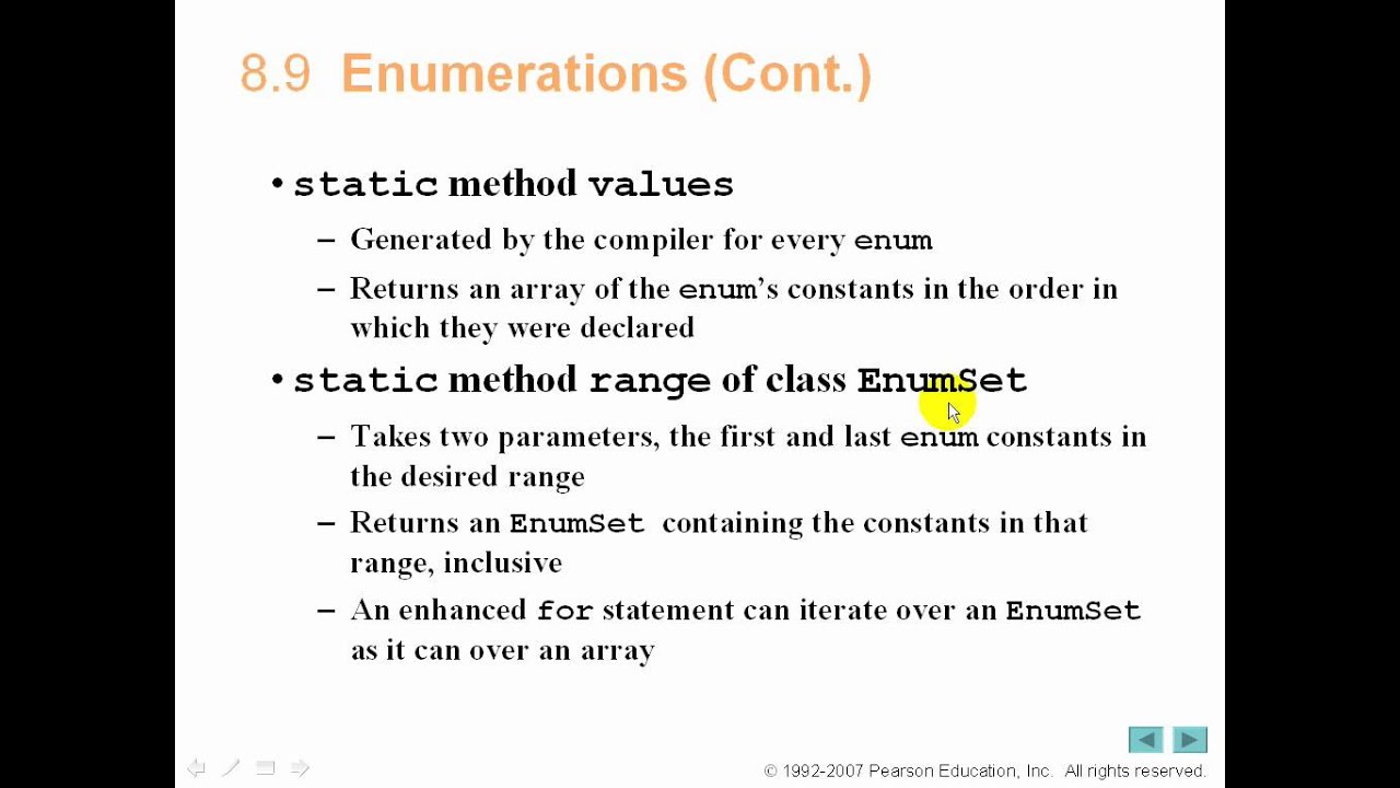 F1L7@11 Book java declaring an enum type - YouTube