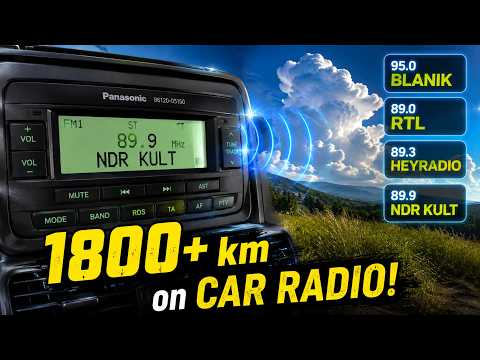 Czech & German FM Stations with RDS Received 1800+ km Away on a Car Radio | Incredible Sporadic-E DX