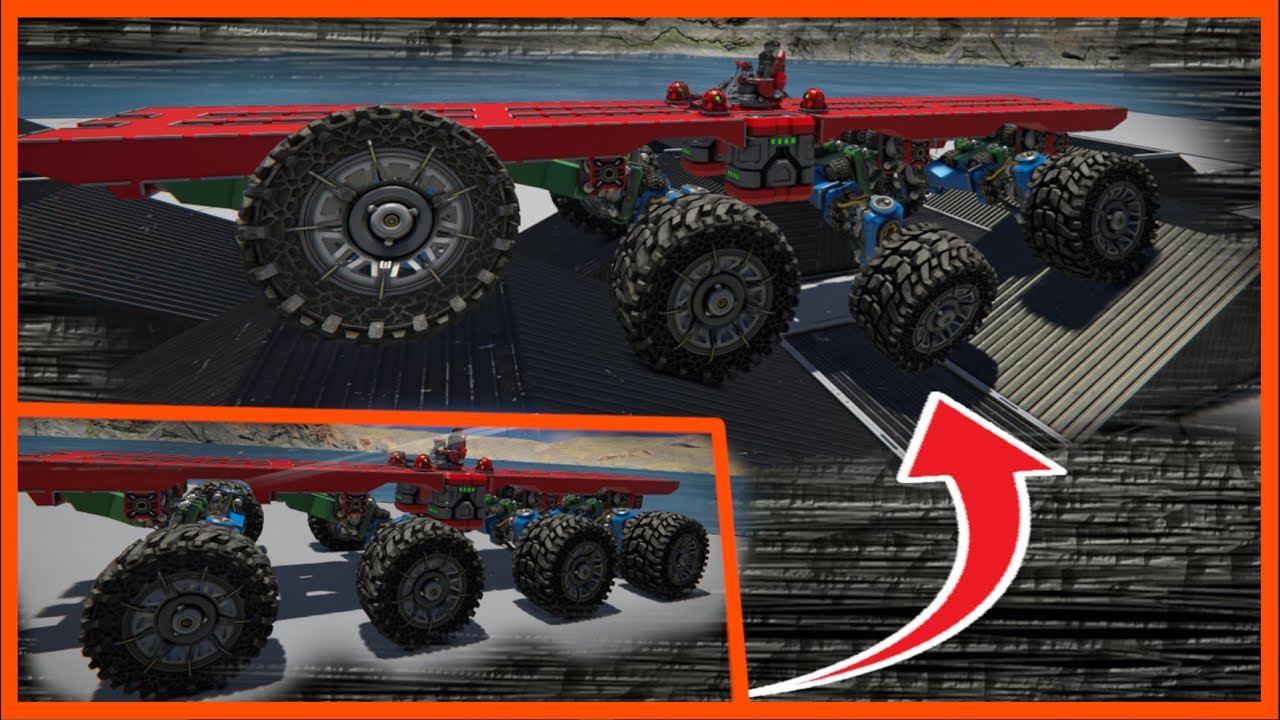 Custom Rover Suspension Testing In Space Engineers - YouTube