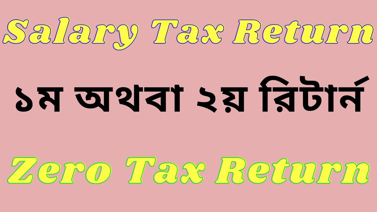 Salary Zero Tax Return 2023-24 | 2nd time zero tax return | Online Tax ...