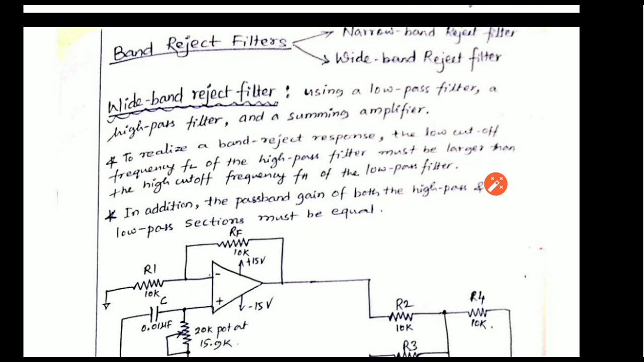 WIDE BAND REJECT FILTER - YouTube