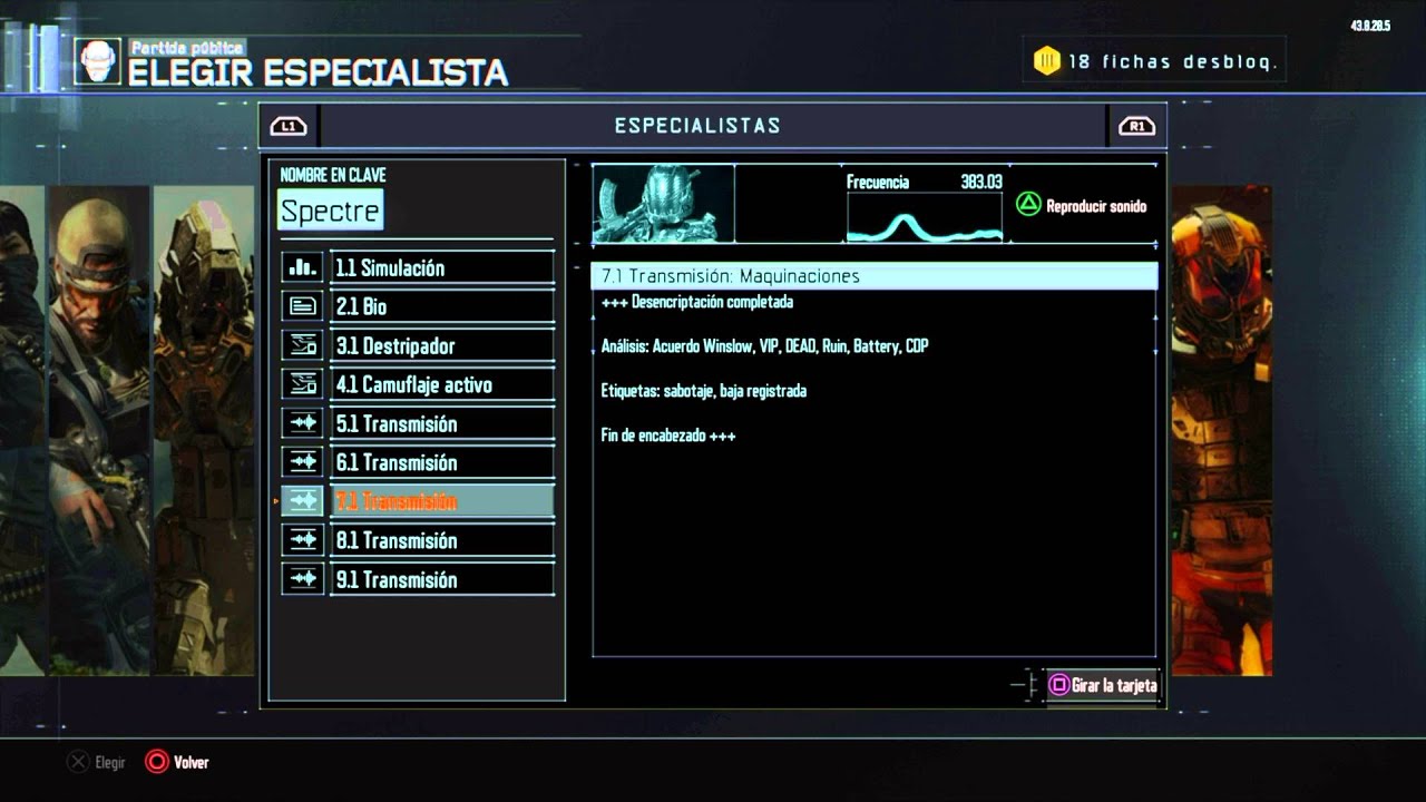 Todas las TRANSMISIONES de SPECTRE de BO3 - YouTube