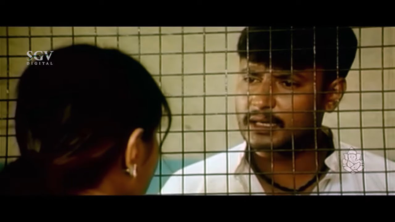 Lady Comes To Meet Darshan and Upendra To Jail | Anatharu Kannada Movie ...