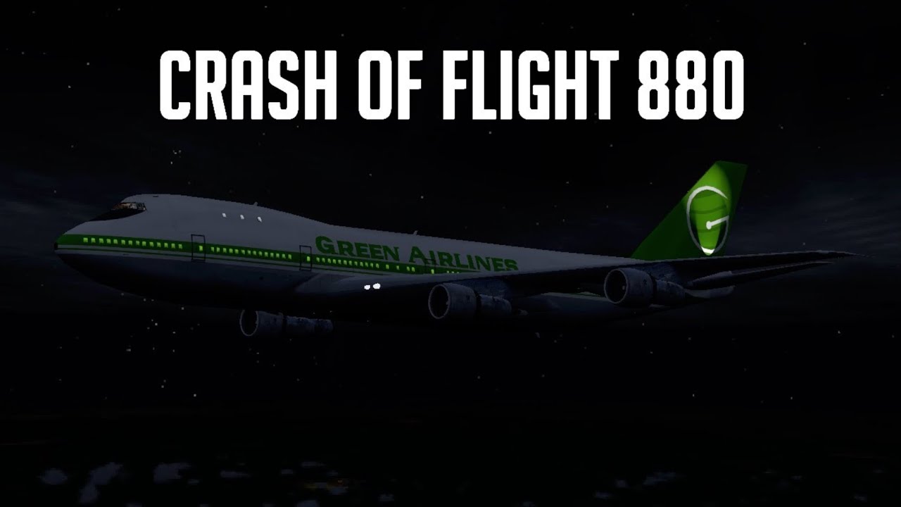Green Airlines Flight 880 - Roblox Crash Animation - YouTube