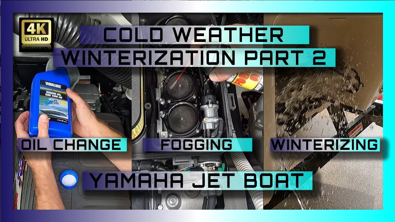 Yamaha Jet Boat - Cold Weather Winterization Part 2 - YouTube