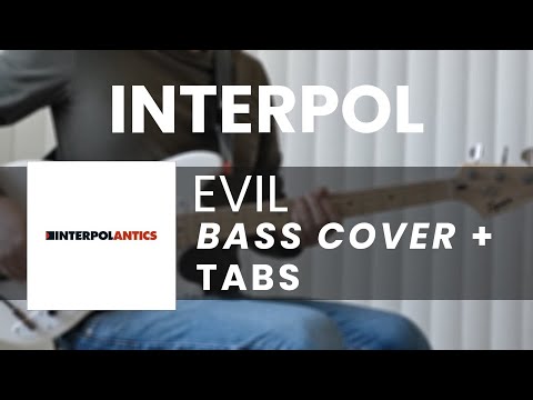 Interpol - Evil (BASS COVER + TABS) - YouTube
