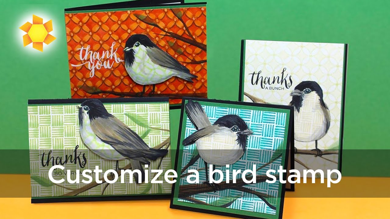 Customize a bird stamp I - YouTube