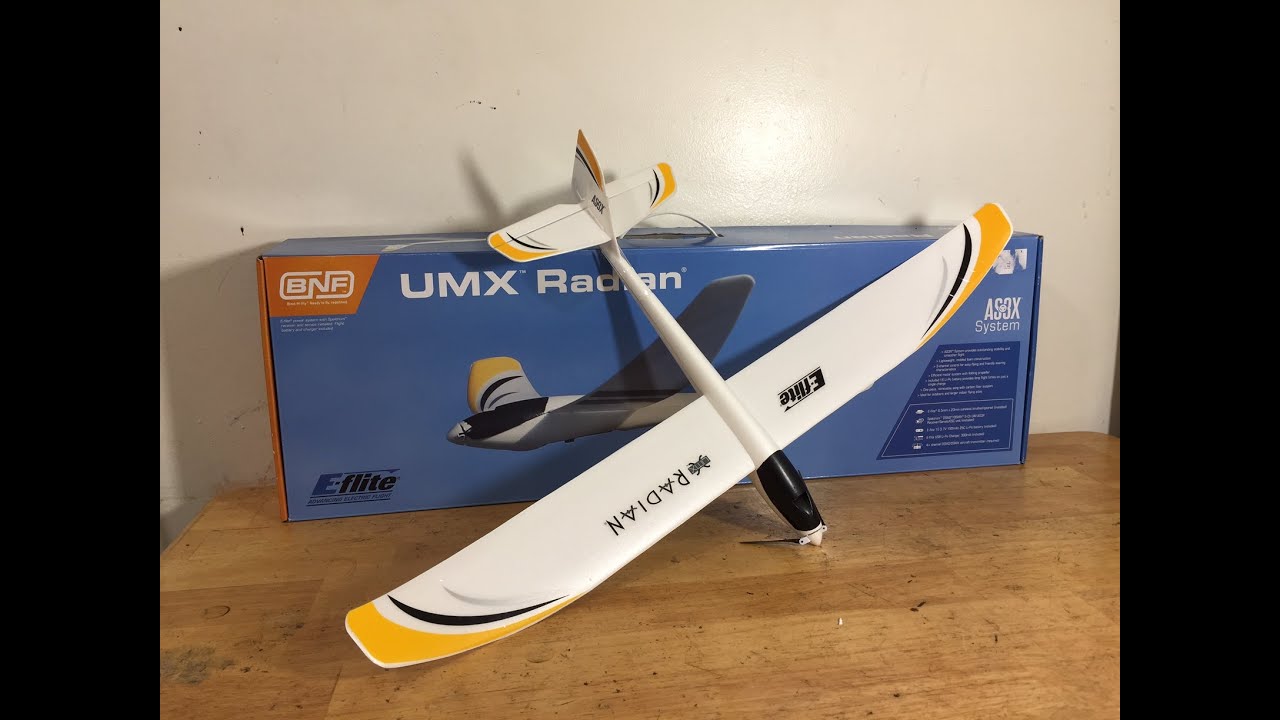Unboxing my New E-flite UMX Radian BNF - YouTube