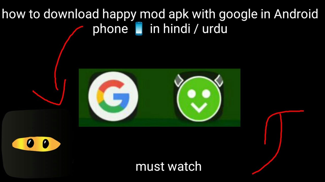 HOW to download happy mod apk with one app Google must watch very easy ...