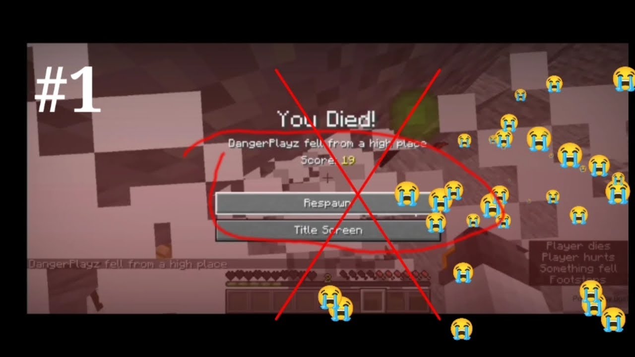 Minecraft survival part 1(unluck cave) - YouTube