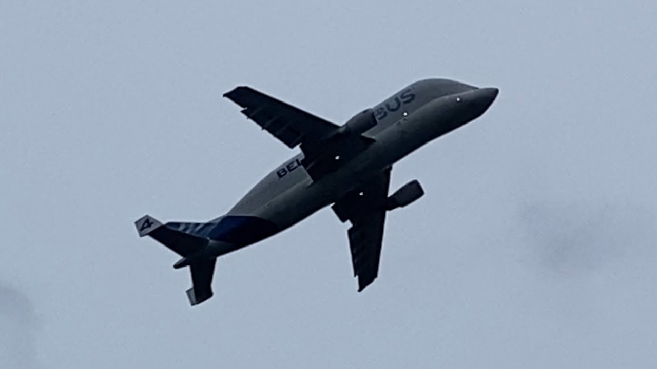 Ingolstadt (IGS) Airport: Airbus Beluga (A3ST) Takeoff - Airbus F-GSTD ...