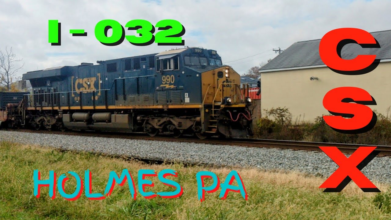 CSX I-032 Intermodal Philly Sub (SD70 Ah) - YouTube