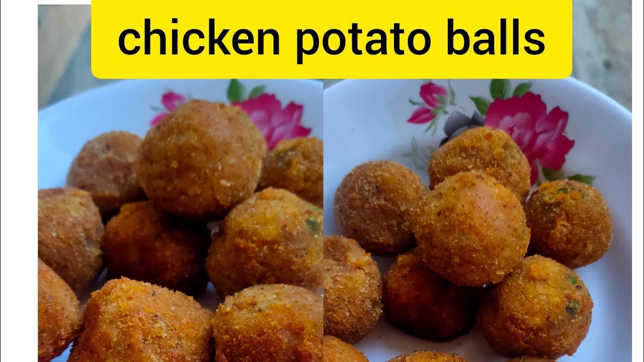 chicken potato balls / mini balls /special recipe / Three golden birds ...
